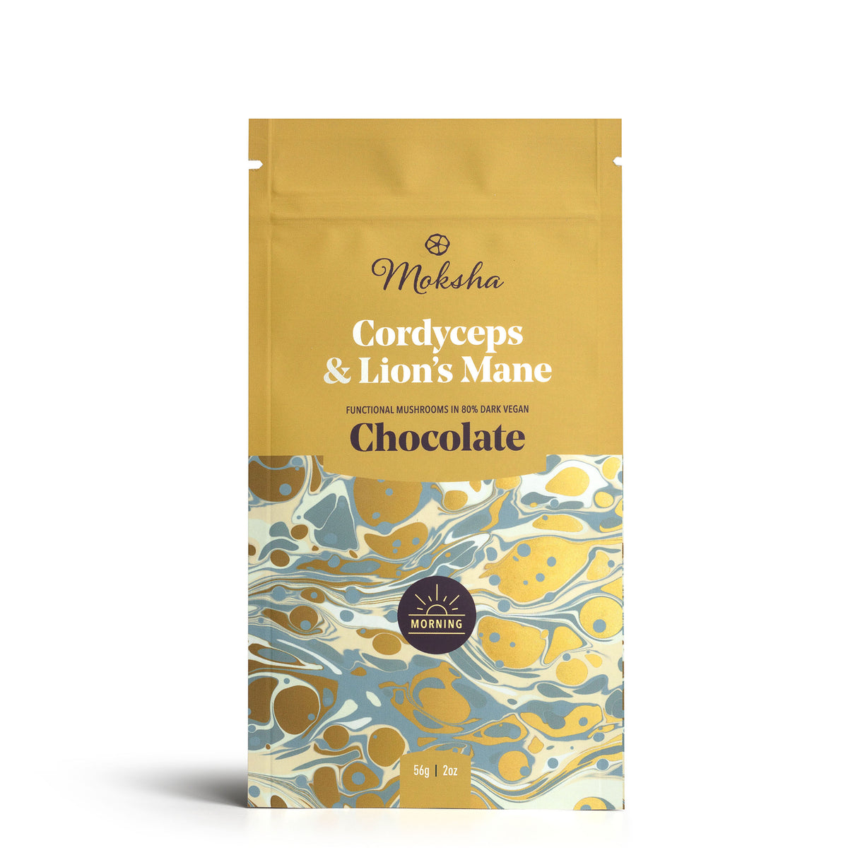 Focus Chocolate Bar • Cordyceps & Lion’s Mane – Moksha Chocolate